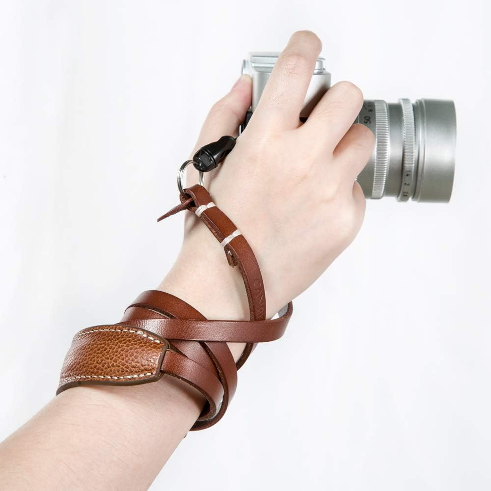 CANPIS Universal Handmade Leather Camera Shoulder Neck Strap with ...