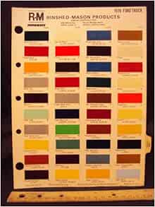 1978 FORD Truck Paint Colors Chip Page: Ford Motor Company: Amazon.com ...