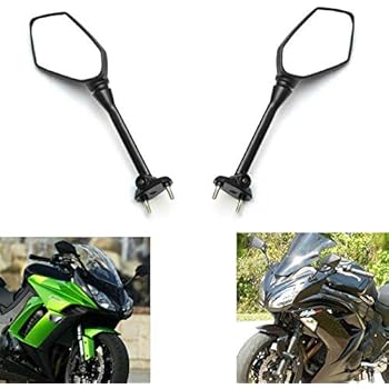 Amazon.com: MZS Motorcycle Mirrors Rear View compatible Kawasaki Ninja ...