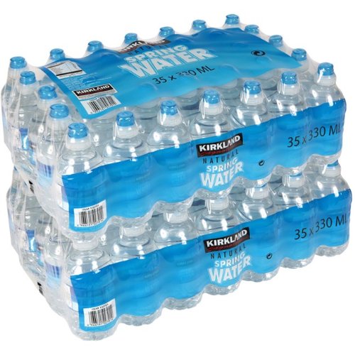 Kirkland Signature Natural Spring Water, 70 x 330ml Sports Cap Bottles ...