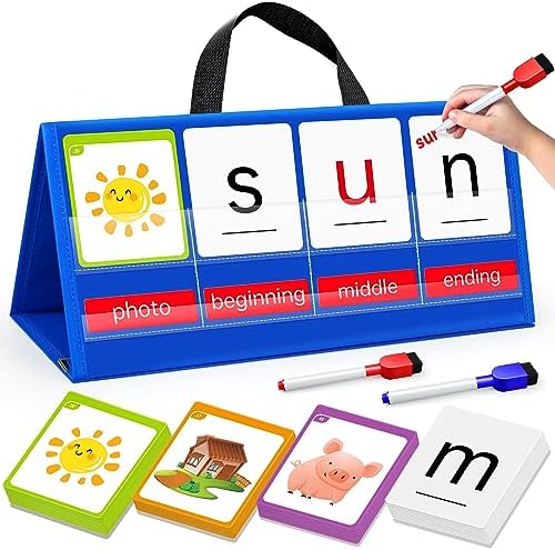 CVC Word Building Pocket Chart, EsiPlay Sight Words Flash Cards ...