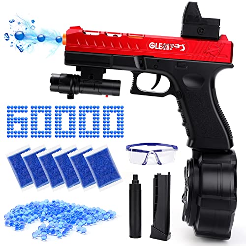 JM-X2 Gel Blaster Pistol, Electric Splatter Gel Ball Blaster with 60000 ...