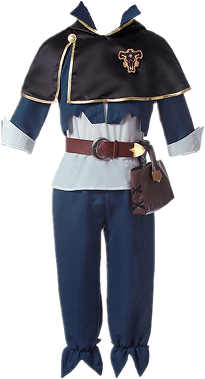 Amazon.com: 4PCS Black Clover Asta Cosplay Costume Uniform Suits for ...