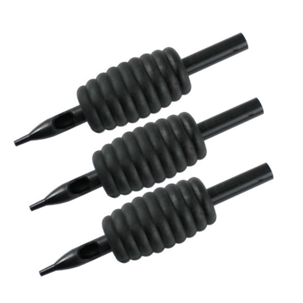 Amazon.com: 7 Flat 1" Disposable Tattoo Grips Tubes 7FT Plastic Tattoo ...