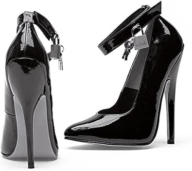 Amazon.com | Killer Heels Fetish Bondage Court Shoe 6 inch Heel UK 5 to ...
