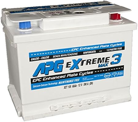 APG XET105 Extreme 3 Max - Batteria auto adatta anche per veicoli con ...