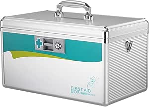 Glosen Medicine Lock Box, Lock Box for Medication : Health & Household