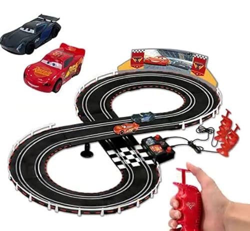 Electric Racing Tracks Loop Circuit Track Set Lightning McQueen Toys ...