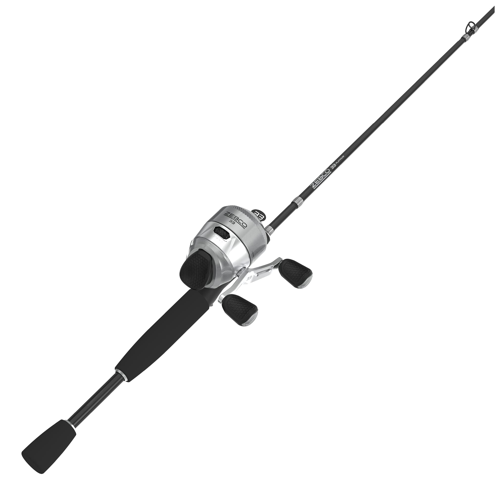 Zebco 33 Platinum Spincast Reel and Fishing Rod Combo, 6-Foot 2-Piece ...