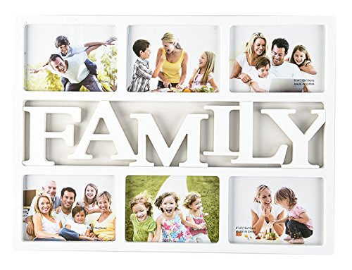 Buy ARPAN 6x4'' FAMILY Multi Picture Aperture Photo Frame Holds 6 ...