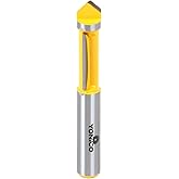 YONICO Router Bits Pattern Bit Panel Pilot Trim 1/4-Inch Diameter 1/2 ...