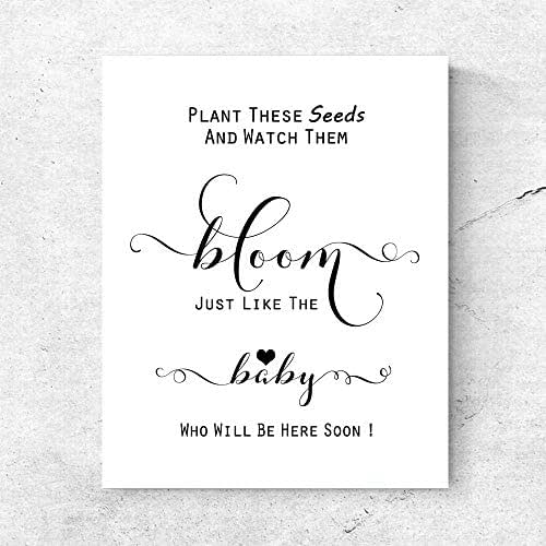 Amazon.com: Plant These Seeds and Watch Them Bloom Baby Shower Favor ...
