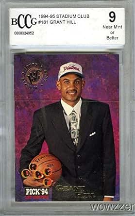 1994/95 Topps Stadium Club #181 Grant Hill ROOKIE Beckett 9 Shipped in ...