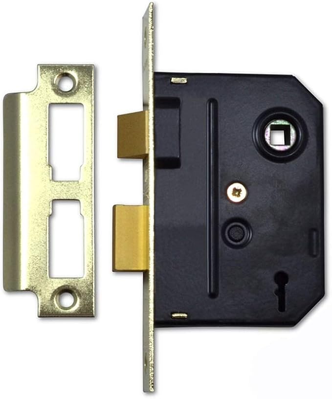 Union Locks 2295 2-Lever Mortice Sash-Lock 76mm - Polished Brass (Boxed ...
