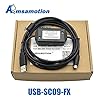 AMSAMOTION USB-SC09-FX for Mitsubishi FX1N FX2N FX1S FX3U Series PLC ...