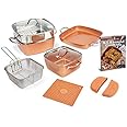 Amazon.com: Copper Chef Cookware 9-Pc. Round Pan Set, Aluminum and ...