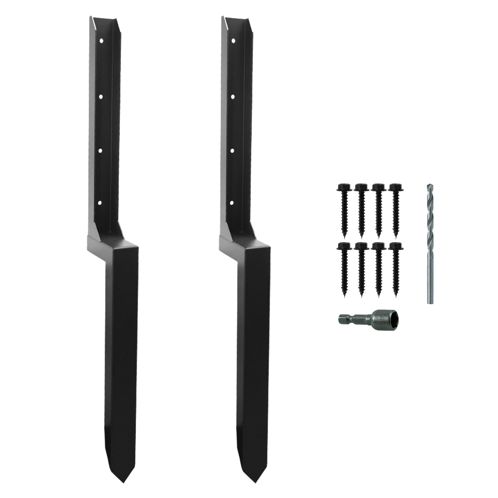CNQLIS Heavy Duty Steel Fence Post Repair Kit - Adjustable Angle, Quick ...