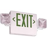 Lithonia Lighting LE S 1 R EL N SD Aluminum LED Emergency Exit Sign ...