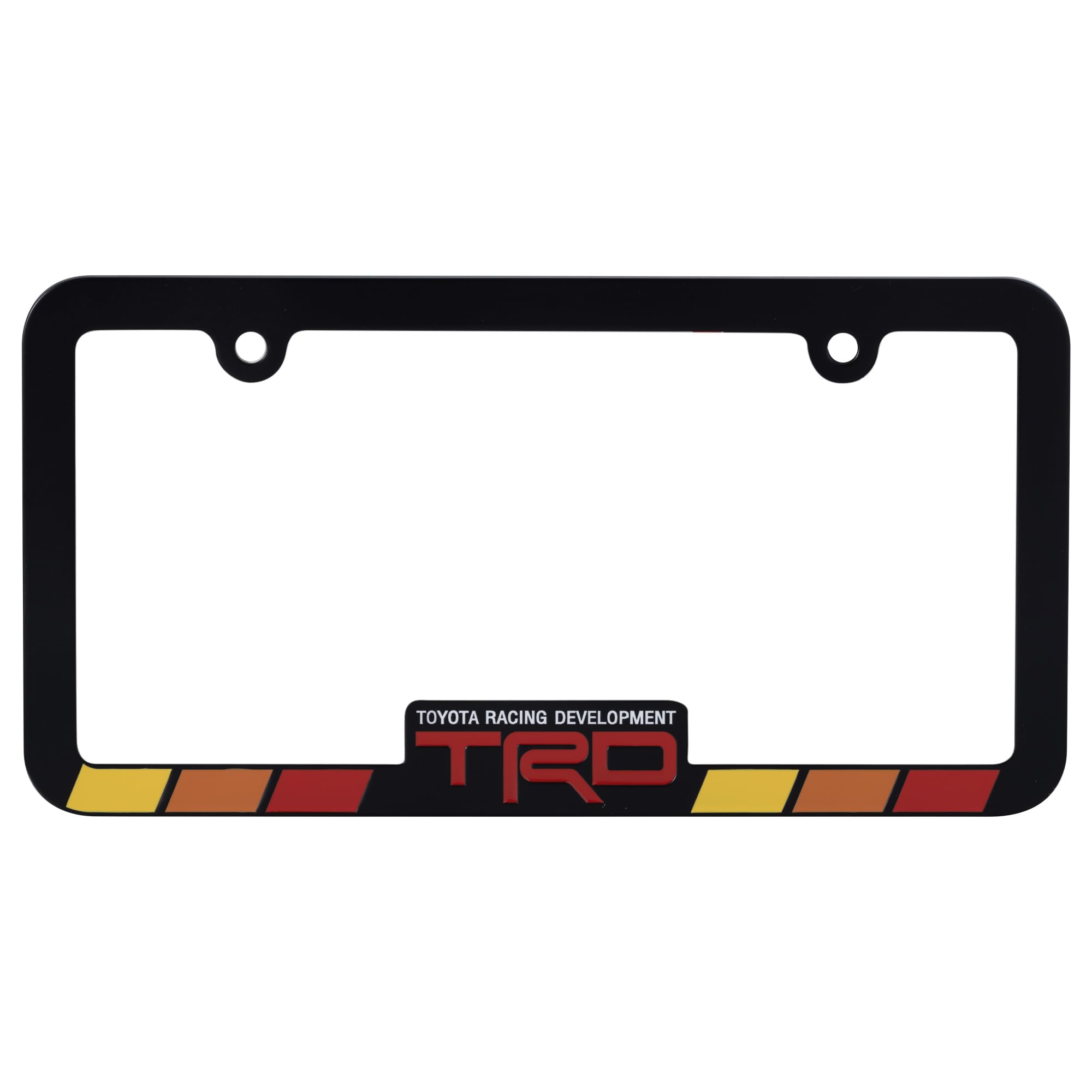 CHROMA 042616 Racing Development TRD Black Metal License Plate Frame ...