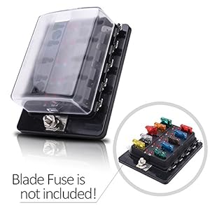Amazon.com: MICTUNING LED Illuminated Automotive Blade Fuse Holder Box ...