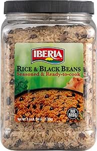 Amazon.com : Iberia Rice & Black Beans, 3.4 Lb, Completely Seasoned ...