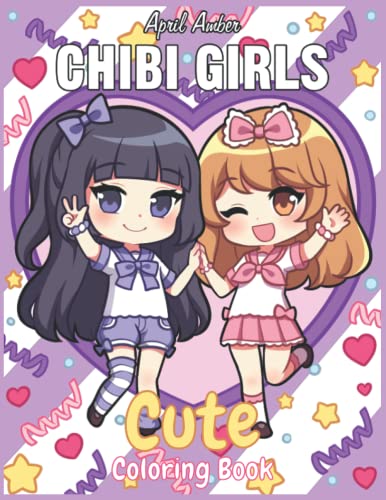 Amazon.com: Chibi Girls Cute Coloring Book: For Kids and Adults ...