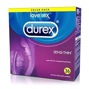 Durex Quality Condoms, Super Thin Lubricated, Mega Value Pack, 36 Count ...