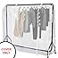 Oypla 3ft Garment Clothes Rail Super Heavy Duty All Metal Black: Amazon ...