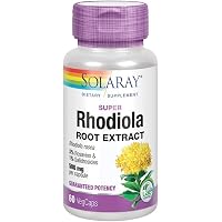 Amazon.com: Solaray Super Rhodiola Root Extract 500 mg VCapsules, 60 ...