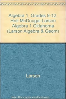 Amazon.com: Holt McDougal Larson Algebra 1: Student Edition Algebra 1 ...