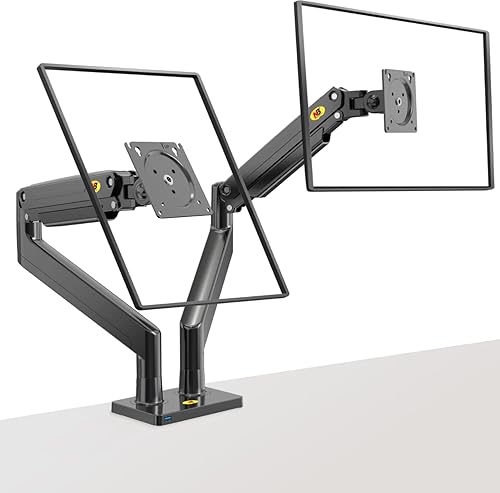 NB North Bayou Dual Monitor Arm Full Motion Swivel Monitor Mount with ...