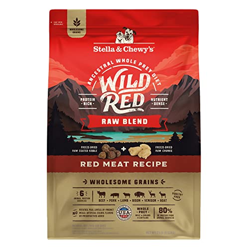 Stella & Chewy's Wild Red Dry Dog Food Raw Blend High Protein Wholesome ...