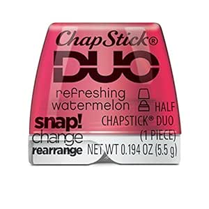 Amazon.com: ChapStick Duo Half Lip Balm, 8 Hour Moisture, 0.194 Ounce ...