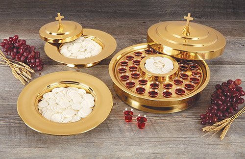 Amazon.com: CCS Communion Tray-Stackable with 40 Hole Insert-Brass Tone ...