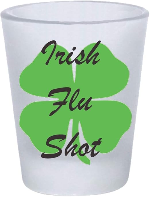Amazon.com | Shot Glass - Irish Flu Shot (2oz): Shot Glasses