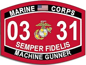 Amazon.com - American Vinyl Marine Corps Semper Fidelis 0331 Machine ...