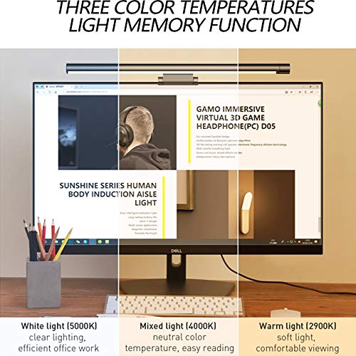 Computer Monitor Light ScreenBar LED Monitor Lamp with Hue Adjustment ...