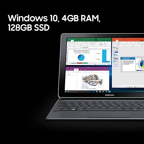 Samsung Galaxy Book 12” Windows 2-in-1 PC (Wi-Fi) Silver, 4GB RAM/128GB SSD, SM-W720NZKBXAR ...