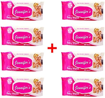 Jennifer'S Baby Wipes, 8 X 80 Sheets price in Saudi Arabia | Amazon ...
