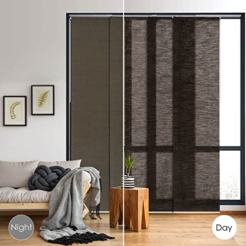 GoDear Design Deluxe Adjustable Sliding Panel Track Blind 45.8"- 86" W ...