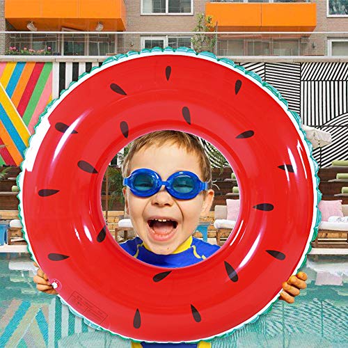 Fruit Pool Float, Watermelon Orange Lemon Swim Tube Ring, Inflatable ...