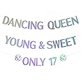 Amazon.com: Dancing Queen 17th Birthday Party Decorations Banner, Dancing Queen Young & Sweet ...