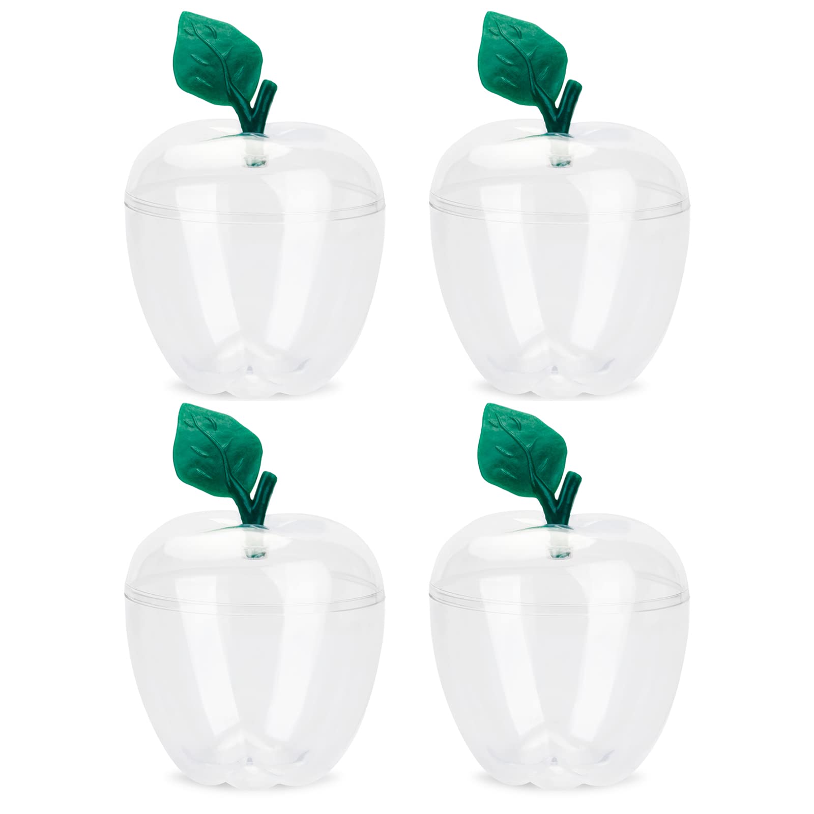 HANZE Large Clear Apple Container, Apple Shaped Candy Toy Filling ...