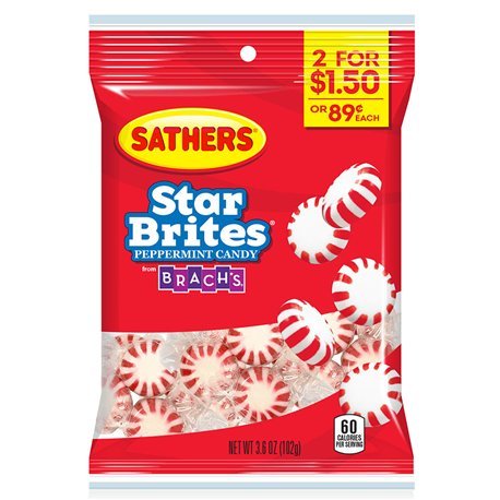 Sathers Star Brites Mints - Brach's Star Brite's - American Peppermint ...