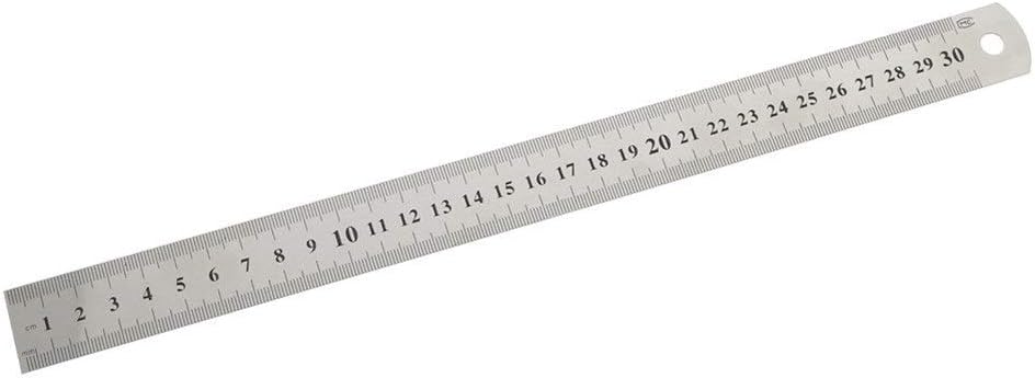 1 ST roestvrij staal metalen liniaal metrische regel precisie ...