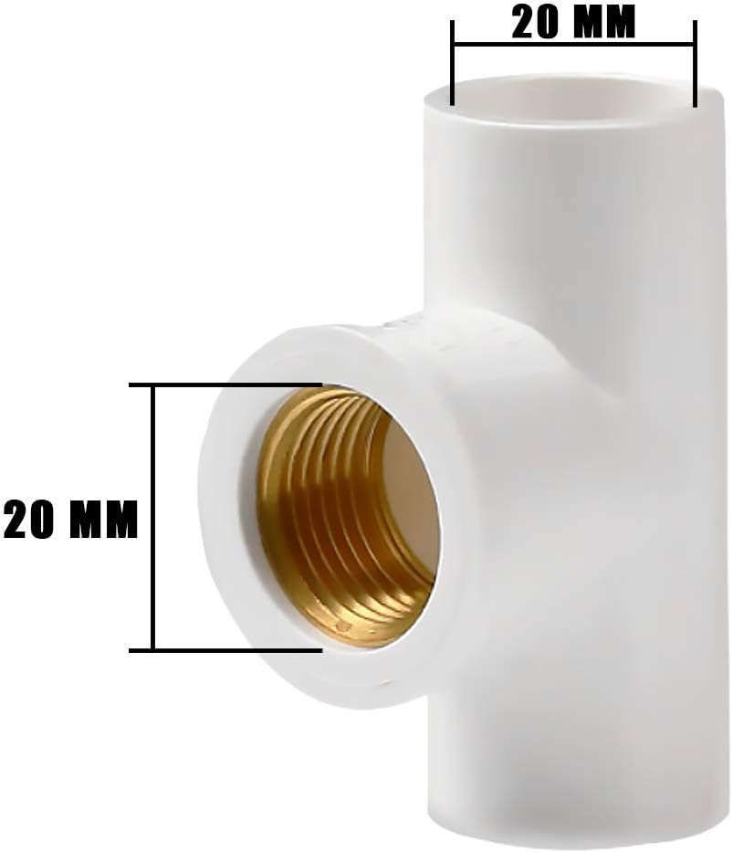 YOFASEN 2pcs Water Pipe Fittings Adapter Connectors – Female Thread PVC ...