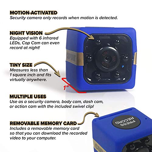 As Seen On TV Atomic Beam Cop Cam Mini Security Camera by BulbHead ...