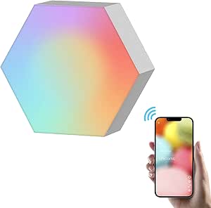 Amazon.com: Yescom APP Control Smart LED Light Panels Hexagon Smarter ...