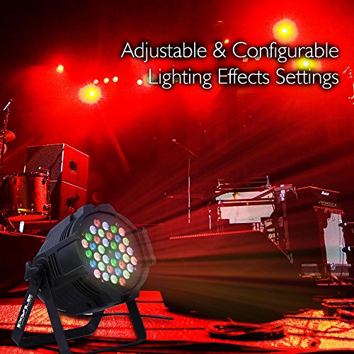 DJ Par Stage Light Projector - RGB Color LED Bulb - Tabletop or Ceiling ...