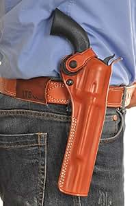 Amazon.com : Premium Leather Paddle OWB Revolver Holster with Retention ...